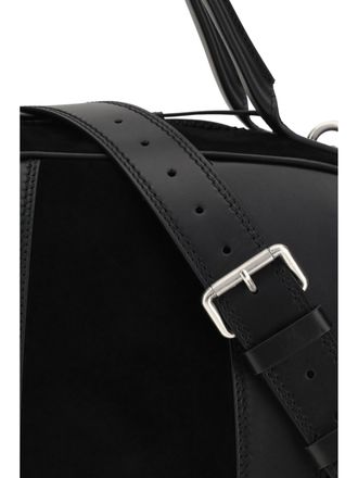 Dries Van Noten Mens Travel Bag Calf Leather Black Shoulder