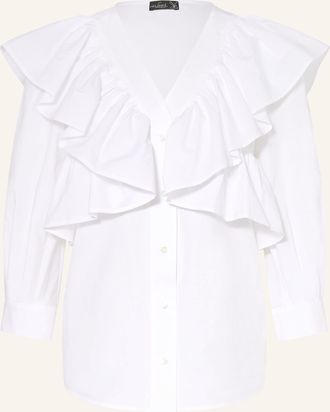 van Laack Van Laack Bluse Vl-Annesa-Xx Mit R&uuml;schen weiss