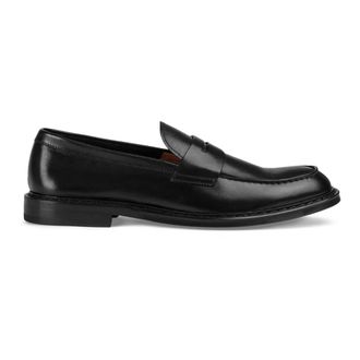 Doucal's Homme, Chaussures, Noir, Taille: 42 1/2 EU Mocassino Penny Nappato