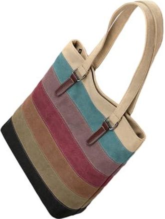 UPKOCH Sac Cabas Toile Femme Léger et Multifonction Sac à Main et Bandoulière Grand Compartiment Multiple Usage Quotidien Casual et Shopping Plage