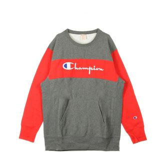 Champion Color Block Kangaroo-Taschen-Sweatshirt - - Sweatshirts & Hoodies - Herren - Grau - S