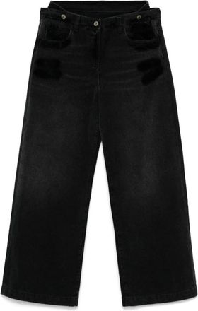 The Attico Femme, Jeans, Noir, Taille: W26 Jeans droits