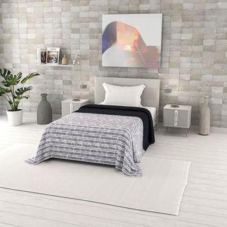 Italian Bed Linen Sommer steppdecke Fantasy aus Mikrofaser, Kleine Doppelte 220x270cm, Jeans Stripes