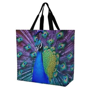 Generic Paon De Beaut&eacute; Sac A Main Femmes Pliable Tote Bag D&eacute;contract&eacute; Sac Fourre-Tout Pour Universit&eacute; Gym Voyage