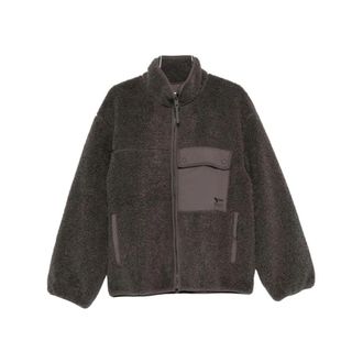 Maison Kitsun&eacute; Pavem Fleecejacke - - Sport - Herren - Grau - M