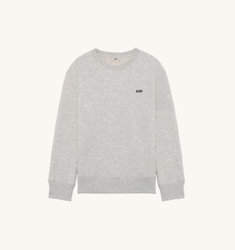 Autry SWEAT &Agrave; COL ROND EN COTON AVEC LOGO BROD&Eacute; POUR FEMME
