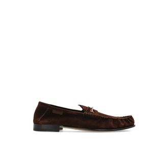 Tom Ford Suede Double T Hardware Ripley Loafer - - Shoes - Herren - Braun - 43 EU