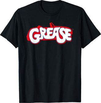Grease Classic Auto-Logo in Rot und Blau T-Shirt
