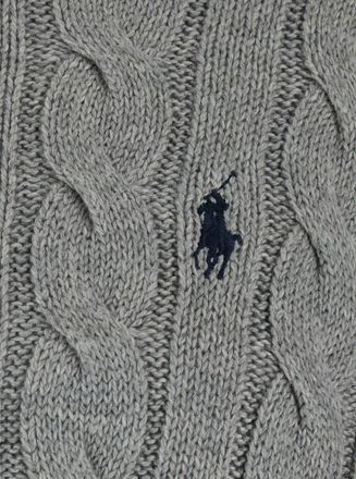 Polo Ralph Lauren Mens Crewneck Sweater Grey Cotton Tops Top