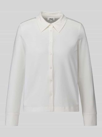 s.Oliver Red Label Relaxed Fit Langarmbluse aus Baumwoll-Mix