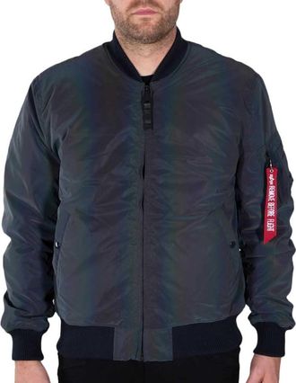 Alpha Industries MA-1 VF 59 Rainbow Reflective Bomberjacke für Herren Rainbow/Reflective