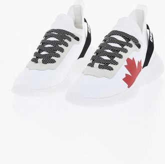 Dsquared2 Technical Fabric FLY Low-Top Sneakers with Contrasting Detai size 46