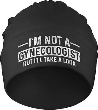 Generic Femme Homme Hiver Chapeaux Je Ne suis Pas Gyn&eacute;cologue, mais Je Vais Jeter Un Coup DOEil. Bonnets De Ski Chaud Bonnets Tricot&eacute; Doux Bonnet dhiver pour 
