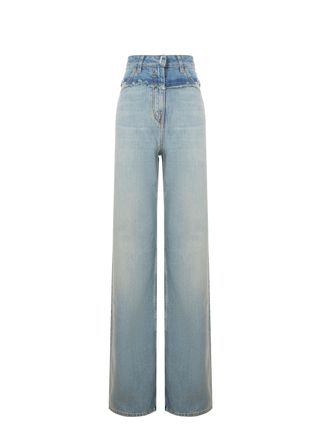 Givenchy Gerade geschnittene Baumwolljeans Givenchy in Blau