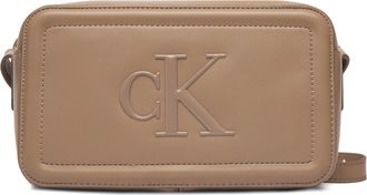 Calvin Klein Handtasche Calvin Klein Bold Ck Camera Bag LV04F3220G Beige