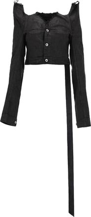 Rick Owens Jeansjacke - Schwarz