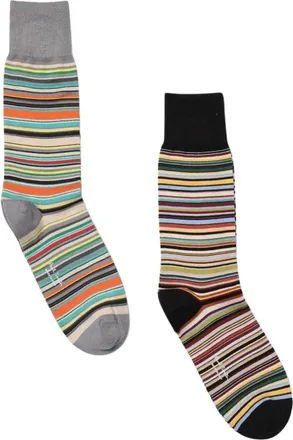 Paul Smith Homme, Sous-vêtements, Multicolore, Taille: ONE Size Chaussettes rayées multicolores éclatantes