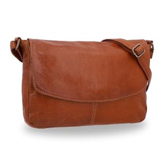 Gusti Sac &agrave; bandouli&egrave;re Leder pour femme en cuir - Petit sac &agrave; main pour femme au look vintage en cuir v&eacute;ritable marron - &Eacute;l&eacute;gant sac &agrave; bandouli&egrave;re avec fer