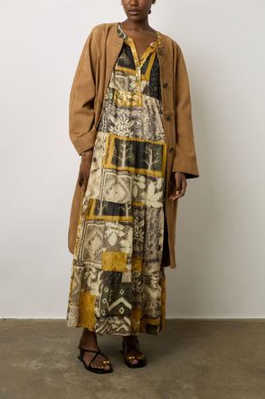 Gerard Darel Robe longue en coton - ELANE - Ocre