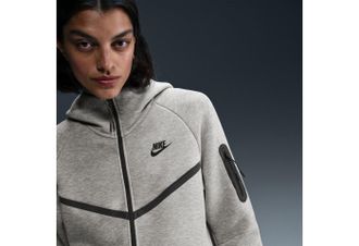 Nike Sweatshirt W NSW TCH FLC WR FZ HDY 2 sportlicher Stil, f&uuml;r entspannte Freizeitaktivit&auml;ten