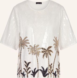 van Laack Van Laack Blusenshirt Vl-Jorina-Appl Mit Pailletten weiss