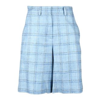 Ballantyne Seide Leinen Wolle Bermuda Shorts - - Shorts - Damen - Blau - S