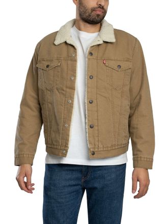 Levi's Typ 3 Sherpa Trucker Jacke, Braun