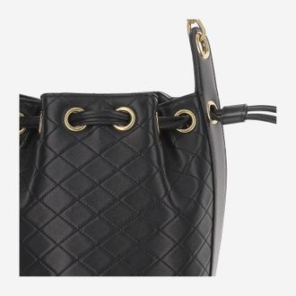 Saint Laurent Womens Lambskin Leather Bucket Bag Black Satchels & Cross Body