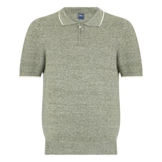 Fedeli Homme, Tops, Vert, Taille: L Pull Polo Manches Courtes