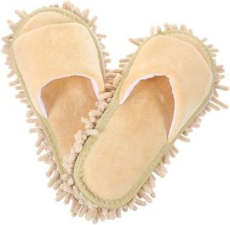 FOMIYES Pantoufles Balai Pour Nettoyage Sols Pantoufles Serpillières Lavables Chaussures De Nettoyage Pour Femmes De Maison