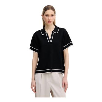 Marc Aurel V-Ausschnitt Poloshirt - - Knitwear - Damen - Schwarzk - M