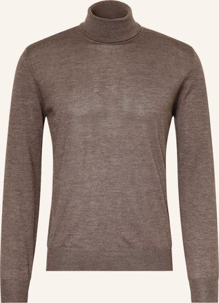 Fioroni Cashmere Fioroni Rollkragenpullover Aus Cashmere Mit Seide braun