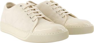 Lanvin Mens Dbb1 Sneakers - Lanvin Leather White Calfskin Shoes