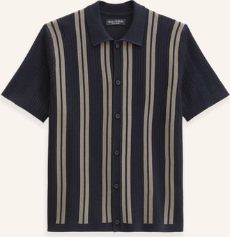 Marc O'Polo Marc Opolo Strick-Shirt blau