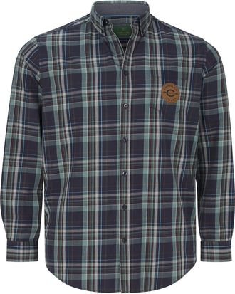 Charles Colby Herren Hemd Duke Ramsey dunkelblau, 7XL (XXXXXXXL) - 55/56