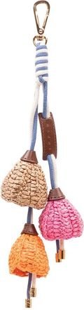 Marni Femme, Accessoires, Multicolore, Taille: ONE Size Flower Pendant Woven Keyring