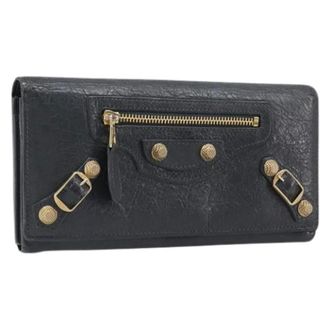 Balenciaga Portefeuille Vintage Pr&eacute;-poss&eacute;d&eacute; - Femme - Pre-owned - Noir - Taille: ONE Size