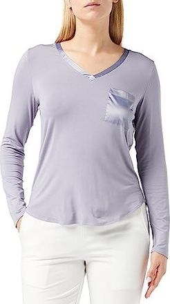 Triumph Climate Aloe Top LSL Haut de Pijama, Morandi Grey, 42 aux Femmes