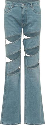 Coperni Femme, Jeans, Bleu, Taille: 38 FR Spiral Denim Pants