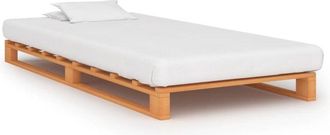 vidaXL Palettenbett Braun Massivholz Kiefer 100&times;200 cm Vidaxl