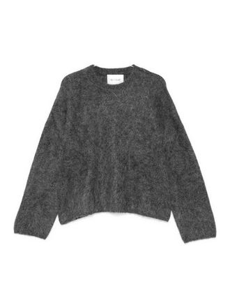 Soft Goat Pull Col Rond - Gris