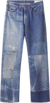 Maison Kitsun&eacute; Patchwork Denim Pants - - Jeans - Herren - Blau - W31
