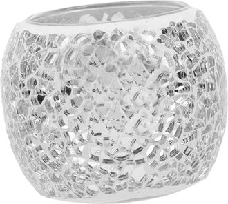 Pretyzoom Europ&auml;ischer Stil Glasmosaik Kerzenst&auml;nder Dekorativer Tischkerzenhalter F&uuml;r Hochzeitsessen