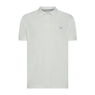 Sun 68 Polohemd aus Leinen-Baumwoll-Jersey - - Tops - Herren - Wei&szlig; - XL