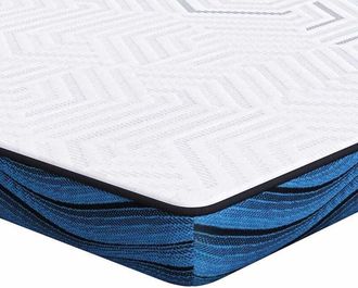 vidaXL Matratzenpads Weiß und Blau 70 x 200 cm Vidaxl