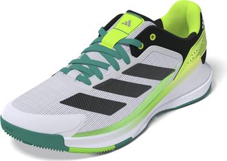 adidas Herren Crazyquick Boost Shoes Padel-Schuhe, Cloud White/Core Black/Lime Burst, 39 1/3 EU