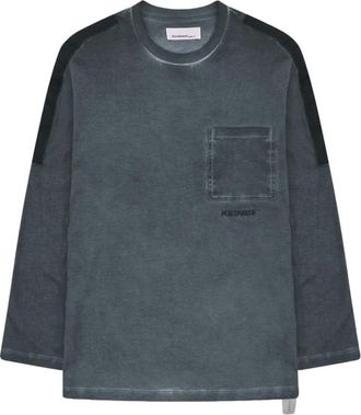 OAMC Oamc, Homme, Sweatshirts et sweats &agrave; capuche, Gris, Taille: S Velcro Applique SweaT-shirt