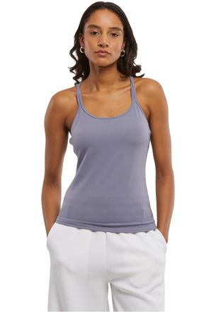 Urban Classics Damen Tank Top Ladies Sports Top, Damen Sport Top mit Trägern und Rückendetail, Yoga Top, Größen XS - XL