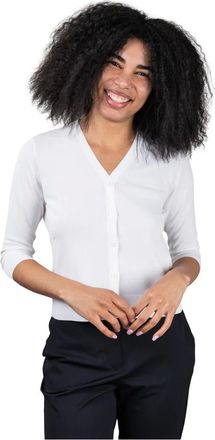 Max Mara Femme, Pulls, Blanc, Taille: 42 FR Stemma Cardigan