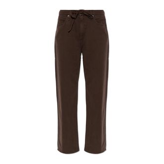 Rag & Bone Featherweight Phoebe Hose mit Kordelzug und weitem Bein - - Trousers - Damen - Braun - M